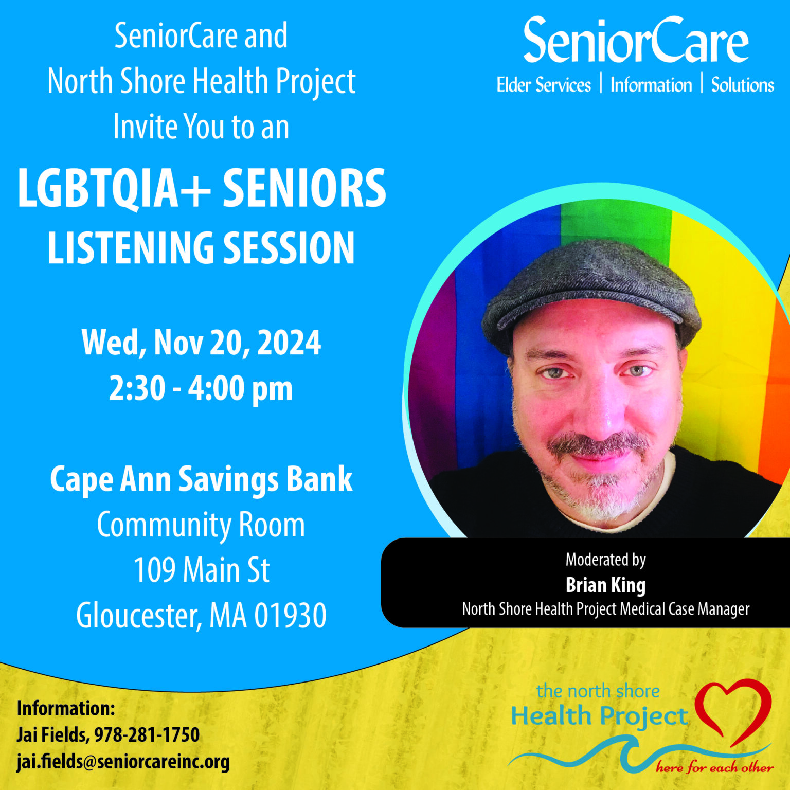 LGBTQIA+ Seniors Listening Session - SeniorCare Inc.