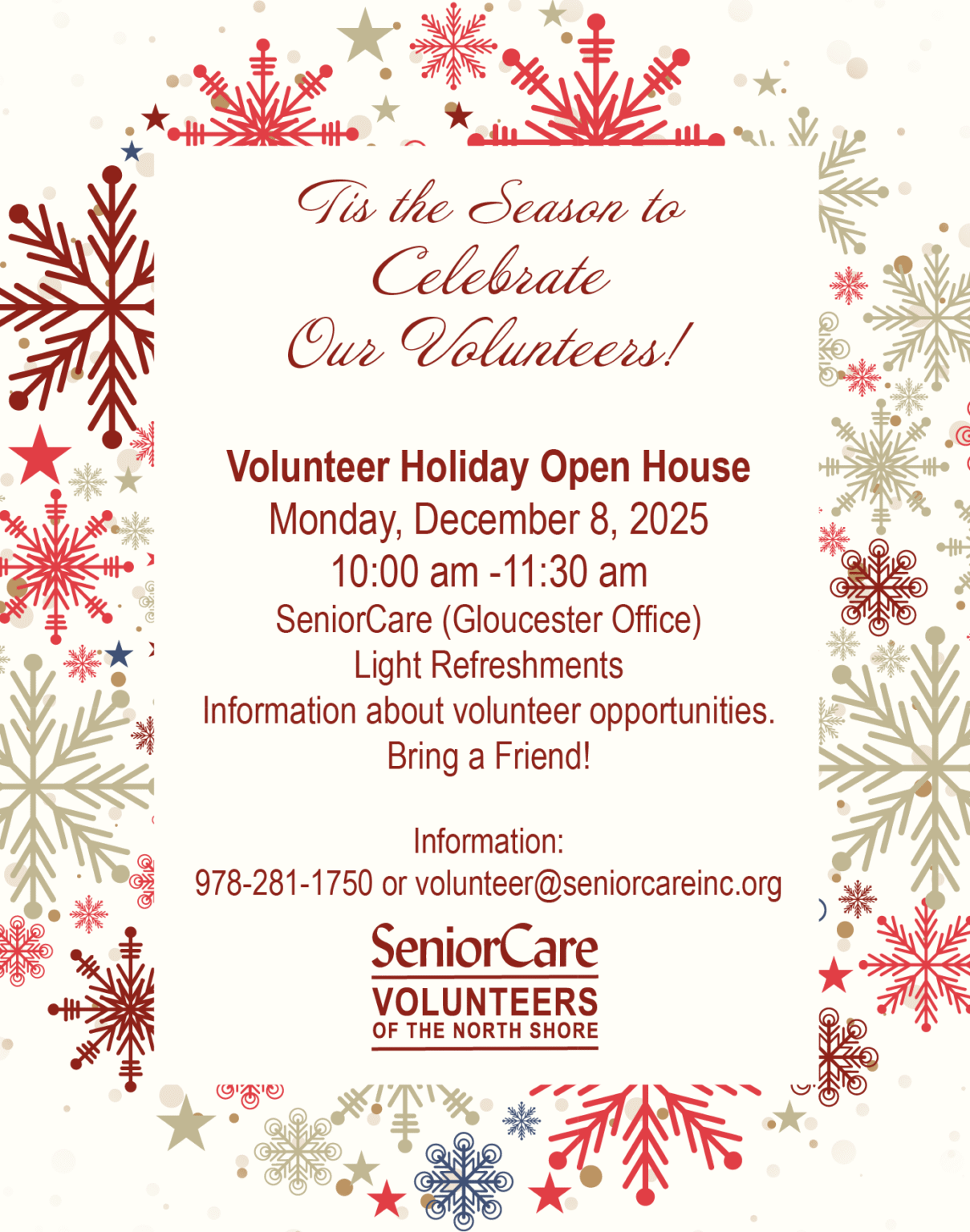 Volunteer Holiday Open House - SeniorCare Inc.